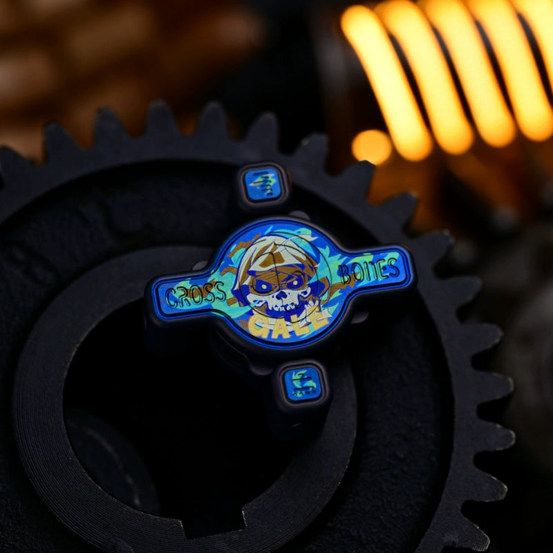 Cross Bones EDC Slider – Pirate-Inspired Mechanical Fidget Toy